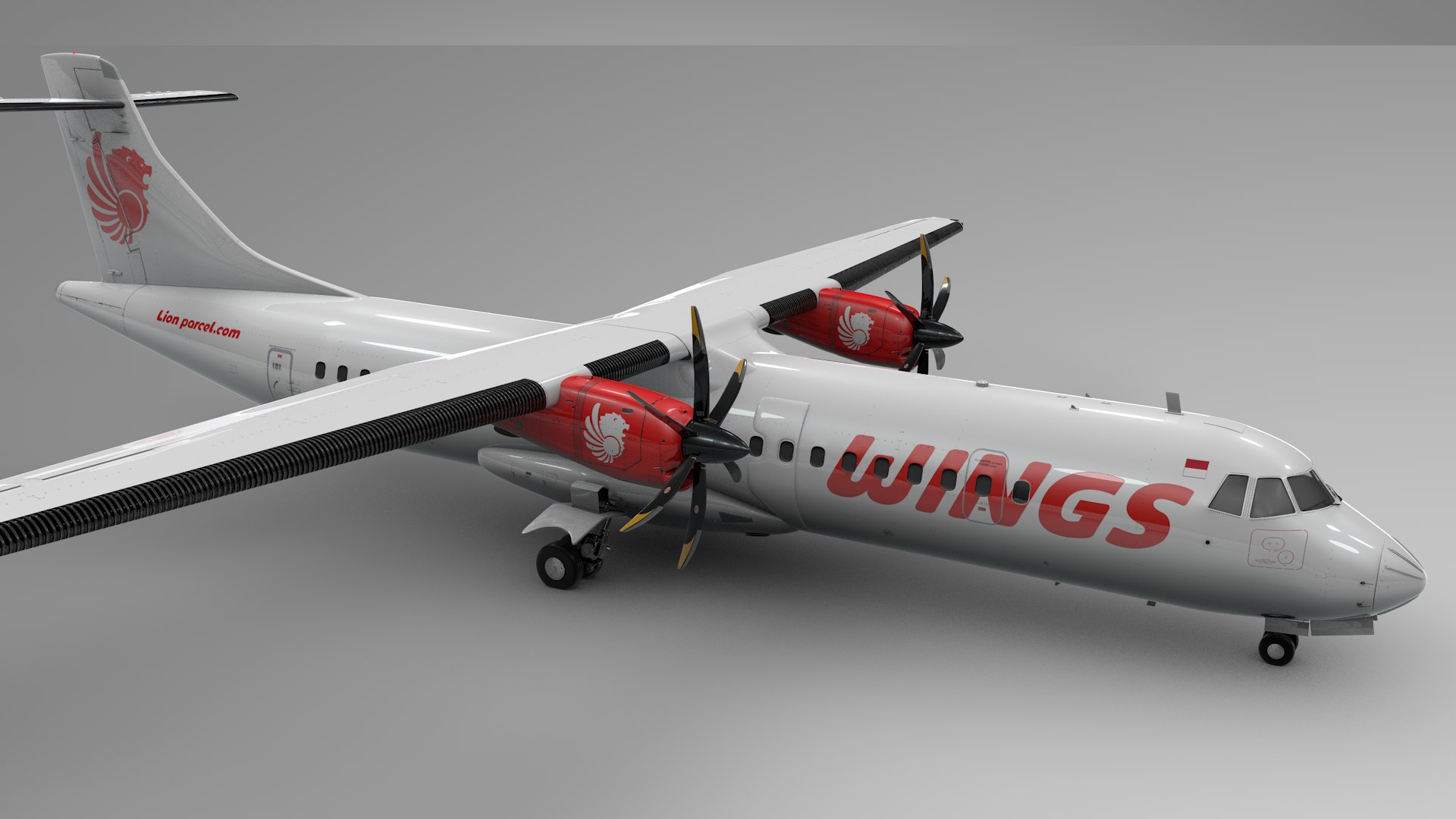 ATR 72 WINGS Air L1695 3D Model - TurboSquid 1908391