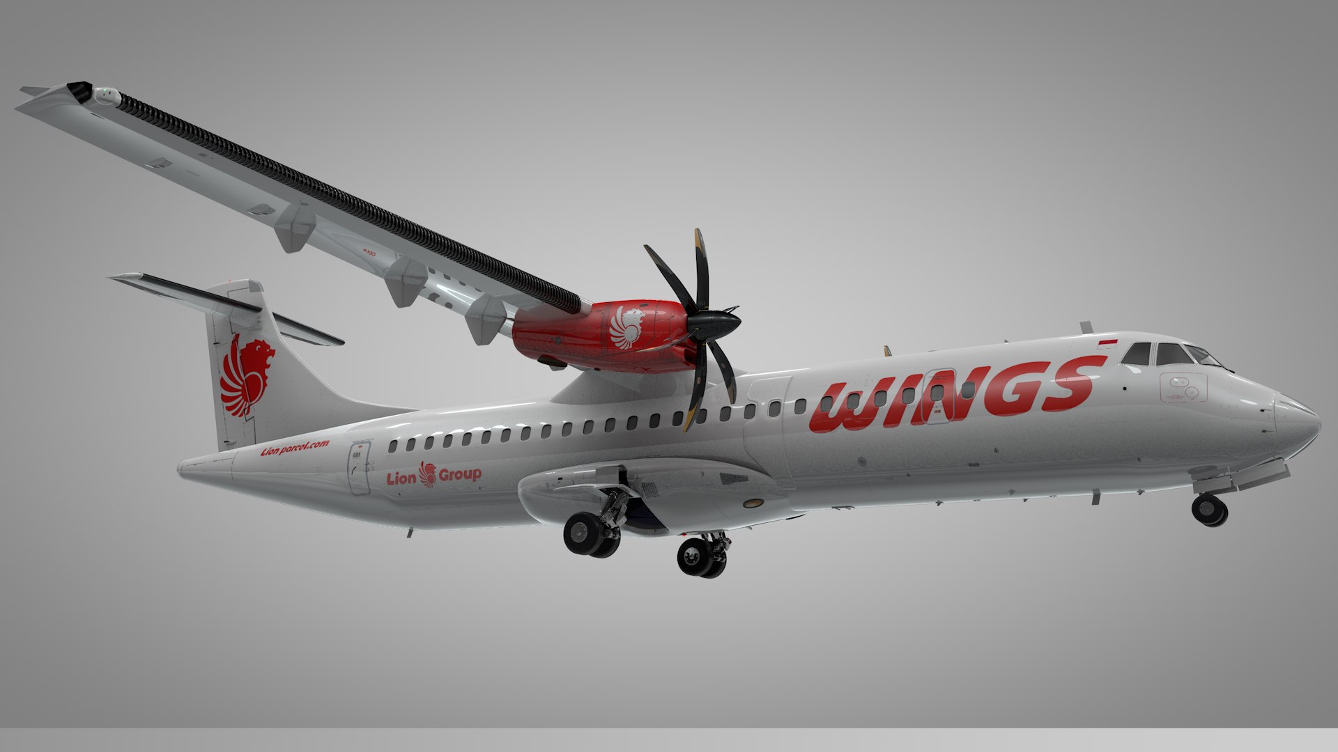 ATR 72 WINGS Air L1695 3D Model - TurboSquid 1908391