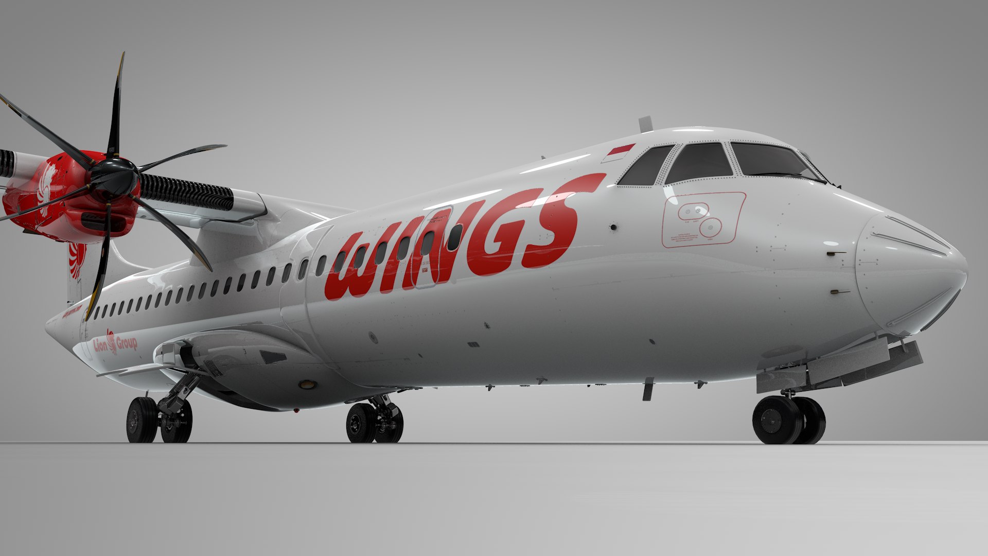 ATR 72 WINGS Air L1695 3D Model - TurboSquid 1908391