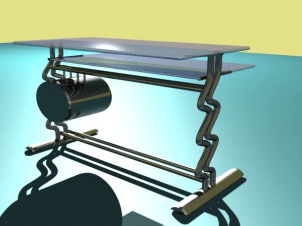 maya futuristic desk