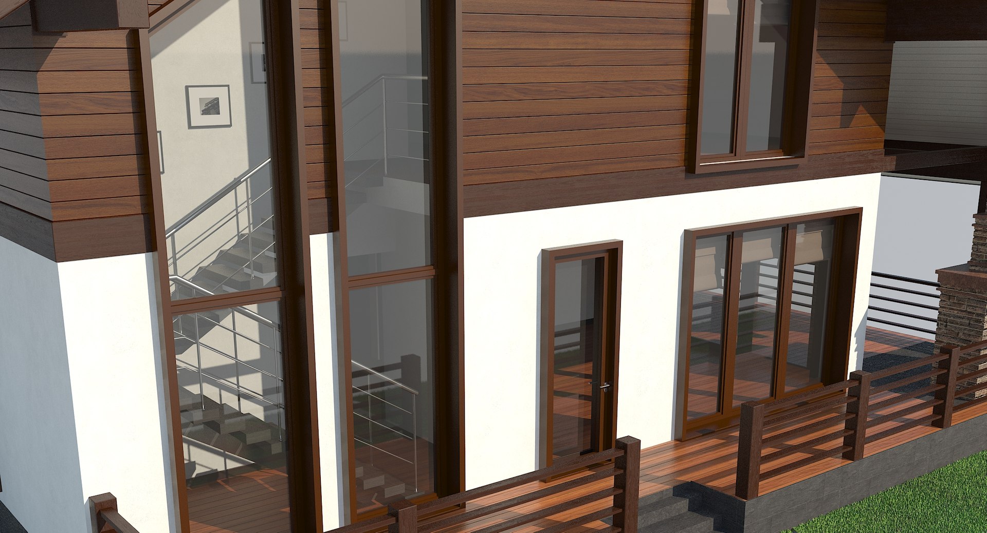 Contemporary Shale Style House Model - TurboSquid 1157965