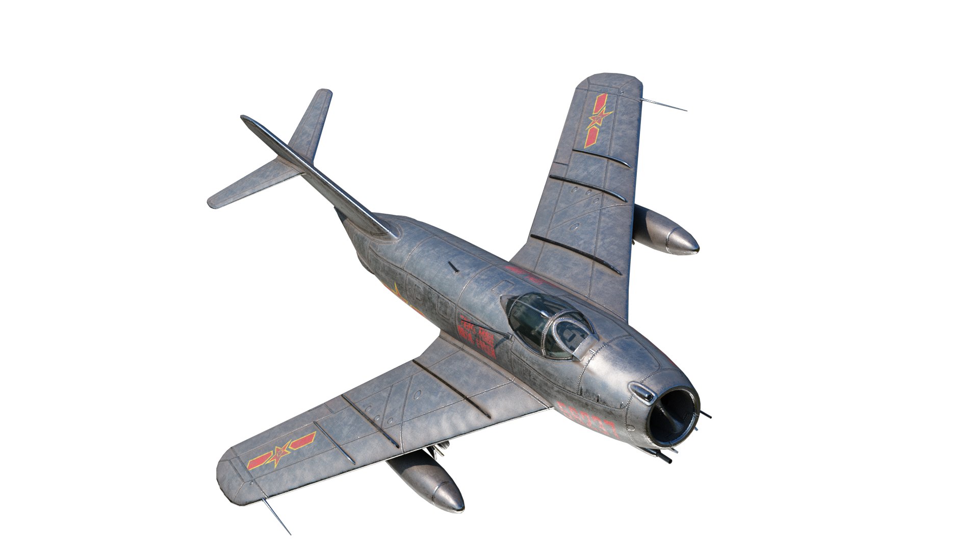 PLAAF J-5 J5 Mig17 Mig-17 Fresco Jet Fighter Model - TurboSquid 2400151