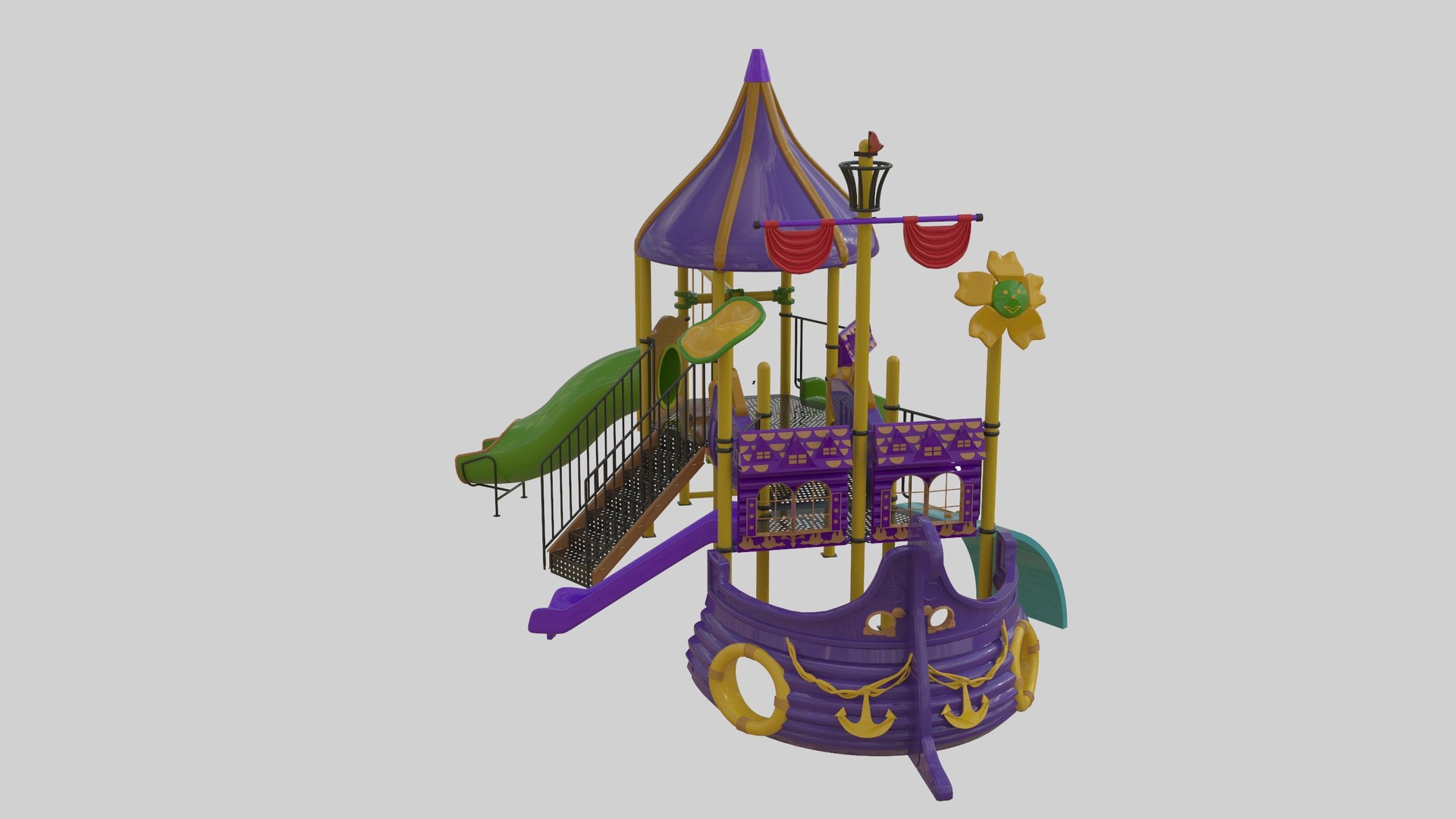 3D Ship Themed Playground - 05 - TurboSquid 2069257