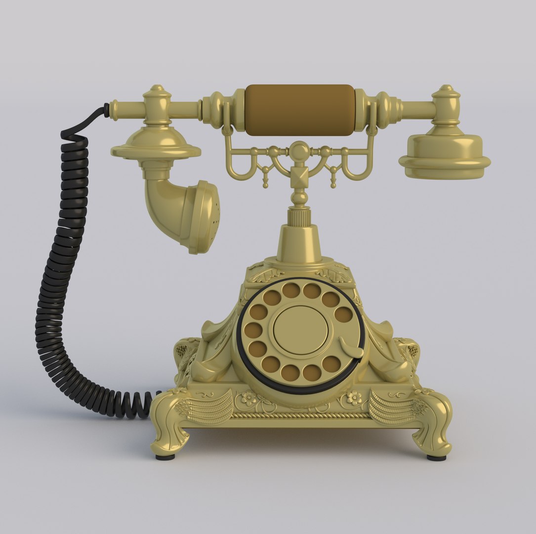 Old Phone Vintage Rotating Dial Phone Fixed Phone with Fixed Phone ...