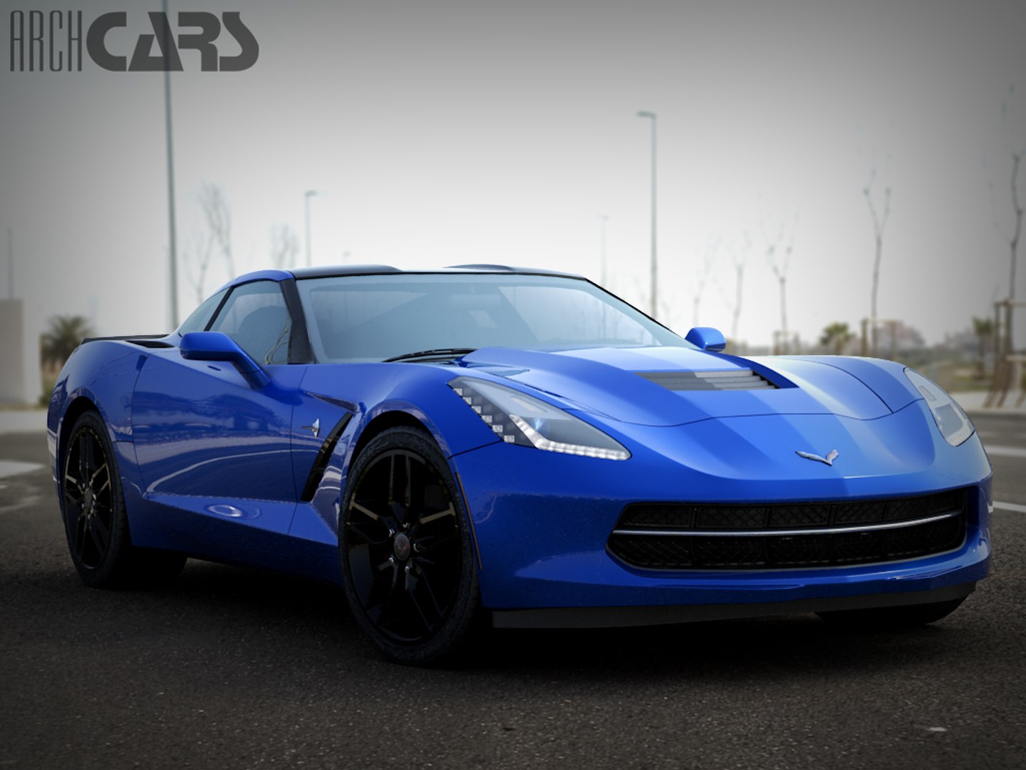 Corvette Chevrolet Vette 3d Model