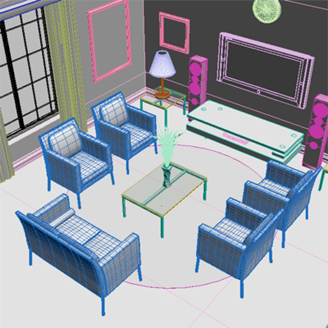 living room 3d model