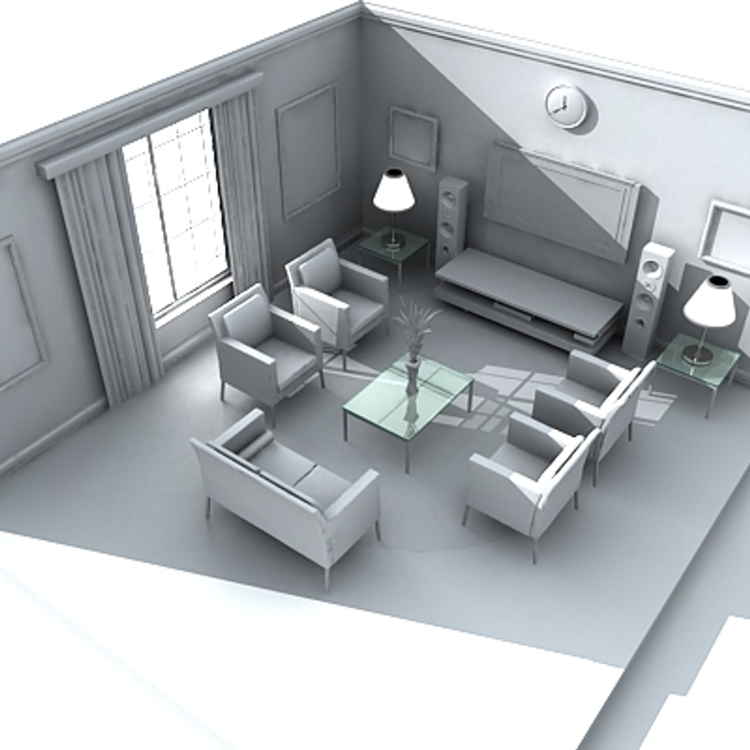 living room 3d model