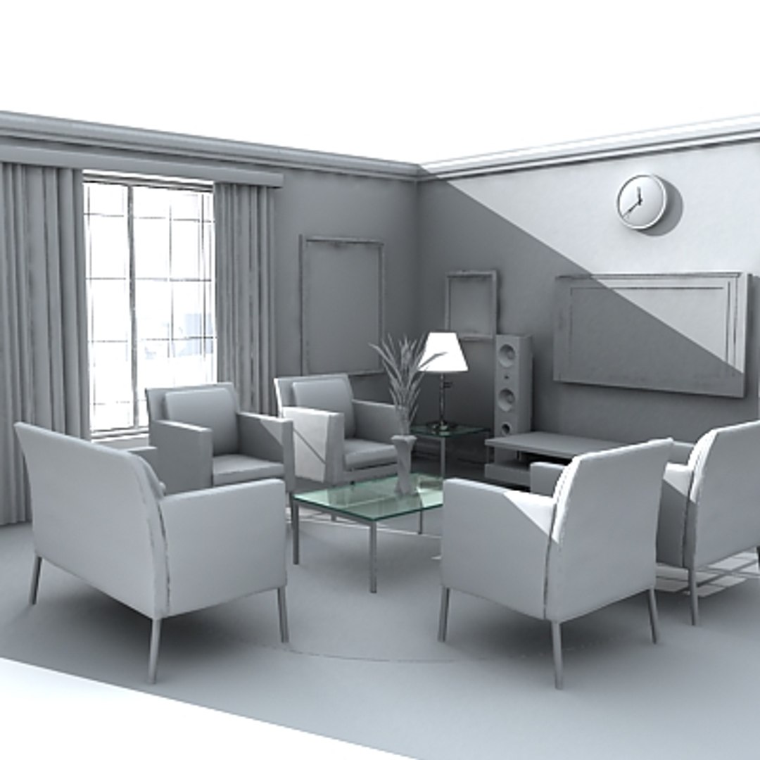 living room 3d model