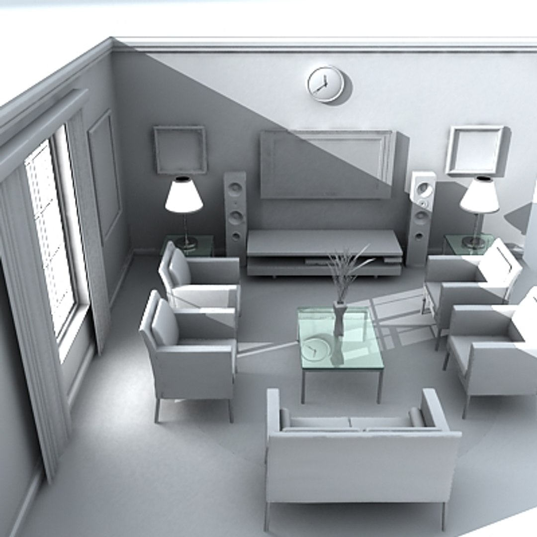 living room 3d model