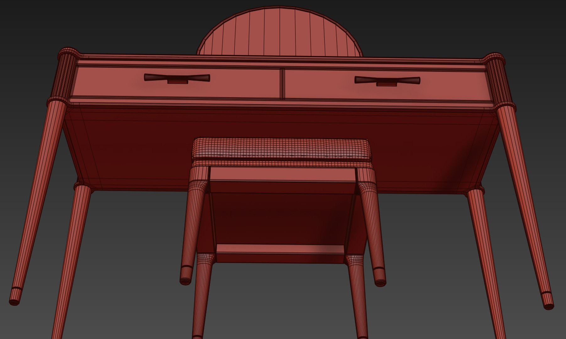 3D Dressing Table Vanity Venice By Classico Italiano - TurboSquid 1960429