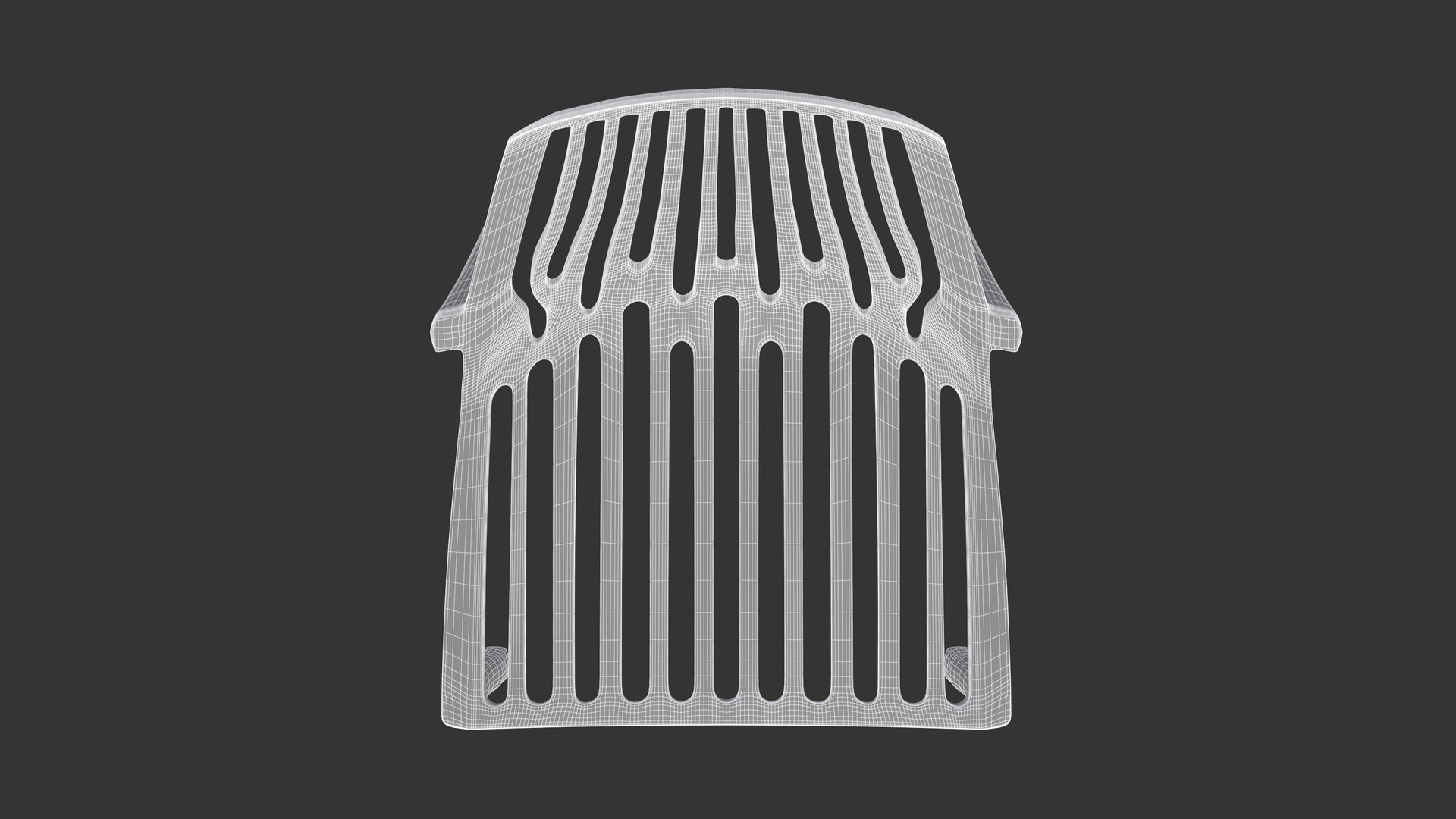White Dining Chair With Holes 3D Model - TurboSquid 1863824