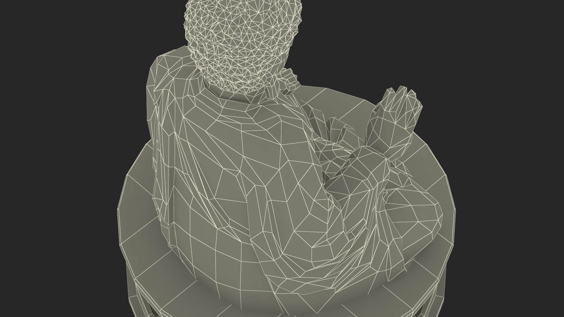 Low Poly Cartoon Model Buddha Statue 3D - TurboSquid 2382854