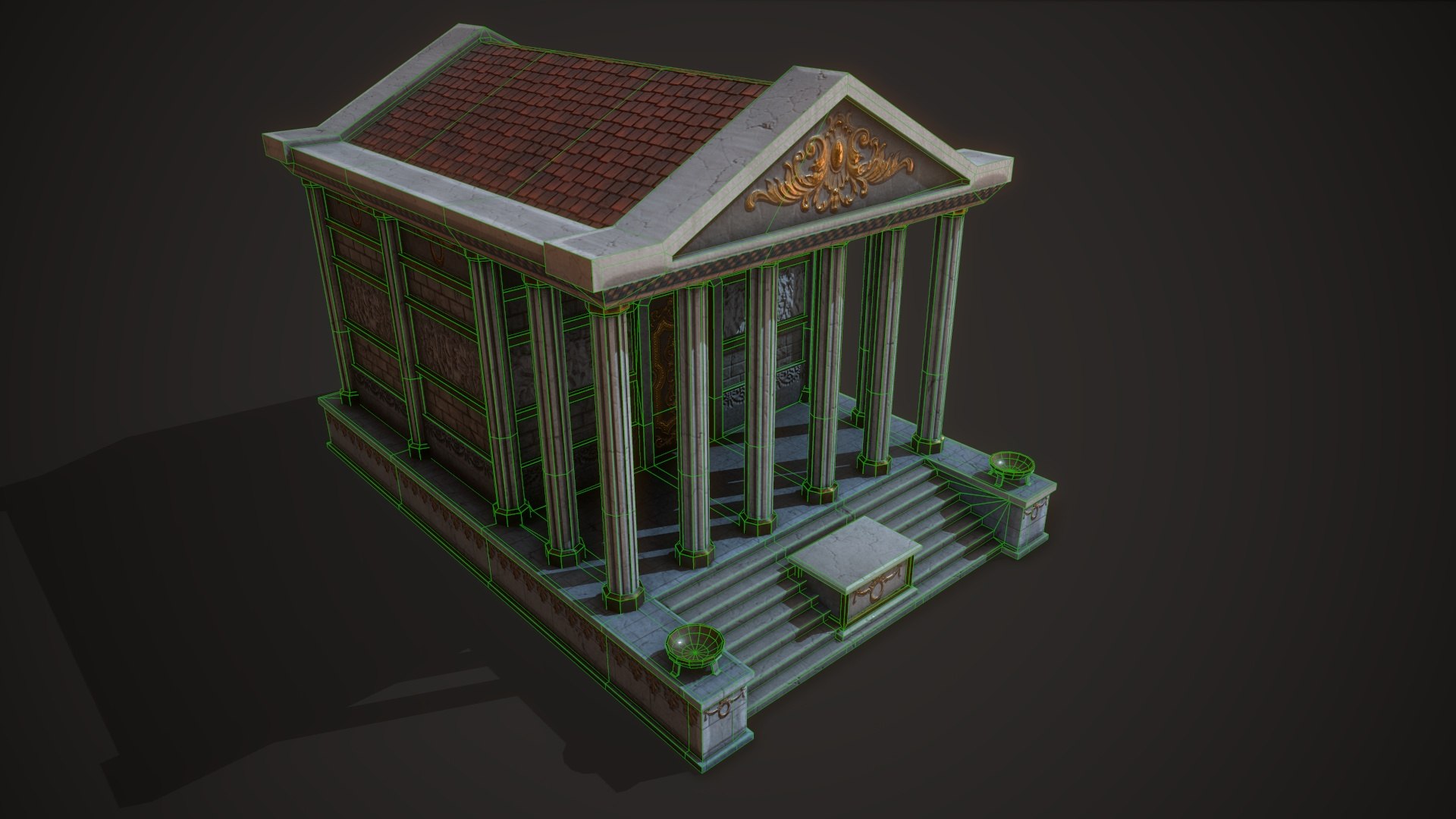 3D Model Ancient Temple Jupiter - TurboSquid 1650502