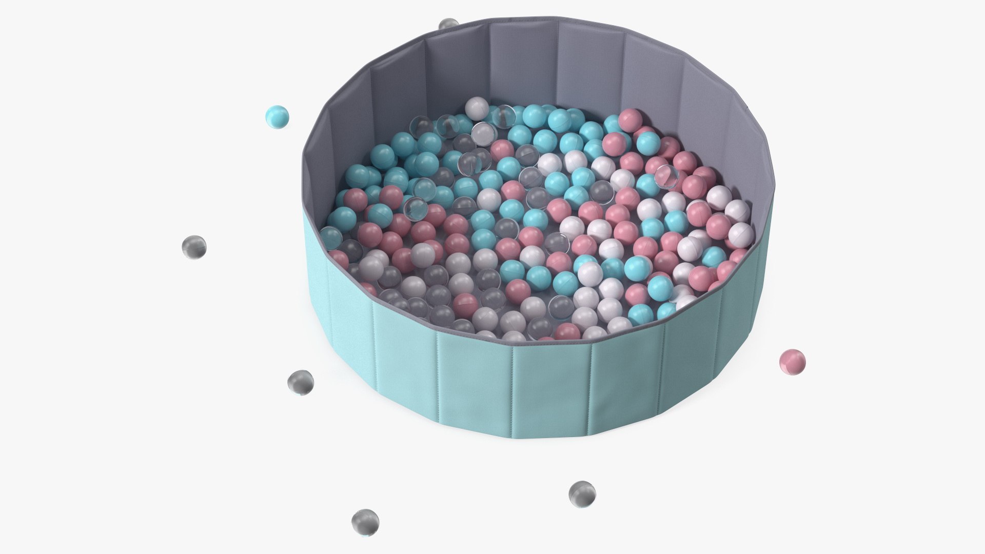 3D Foldable Dry Pool Blue Medium - TurboSquid 1985294
