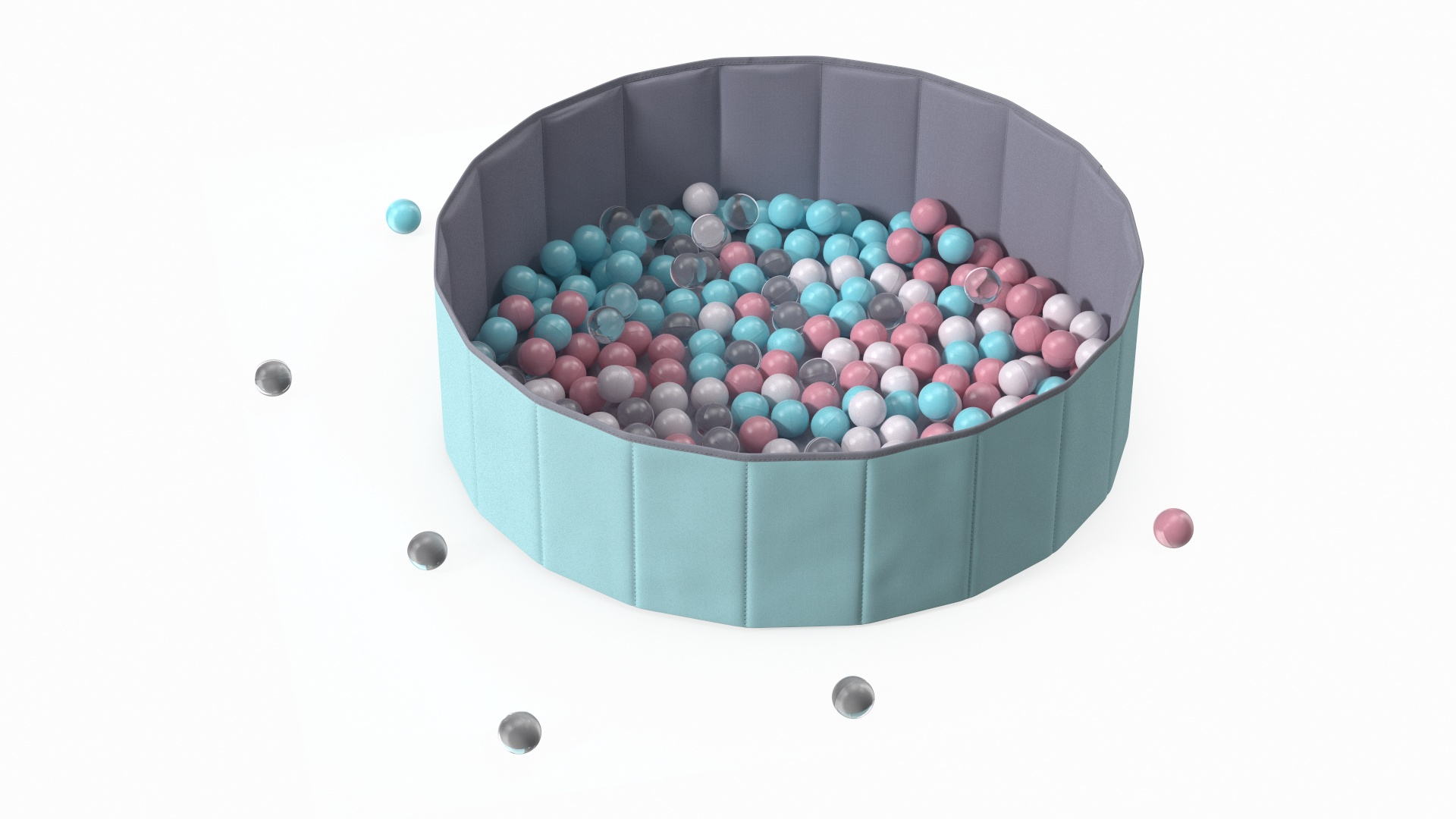 3D Foldable Dry Pool Blue Medium - TurboSquid 1985294