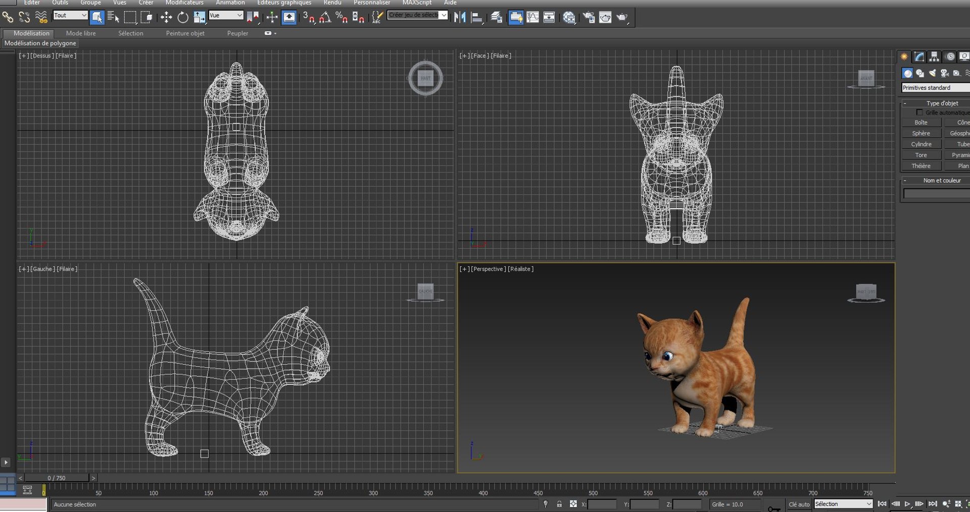 3D Cute Cat Model - TurboSquid 1220806