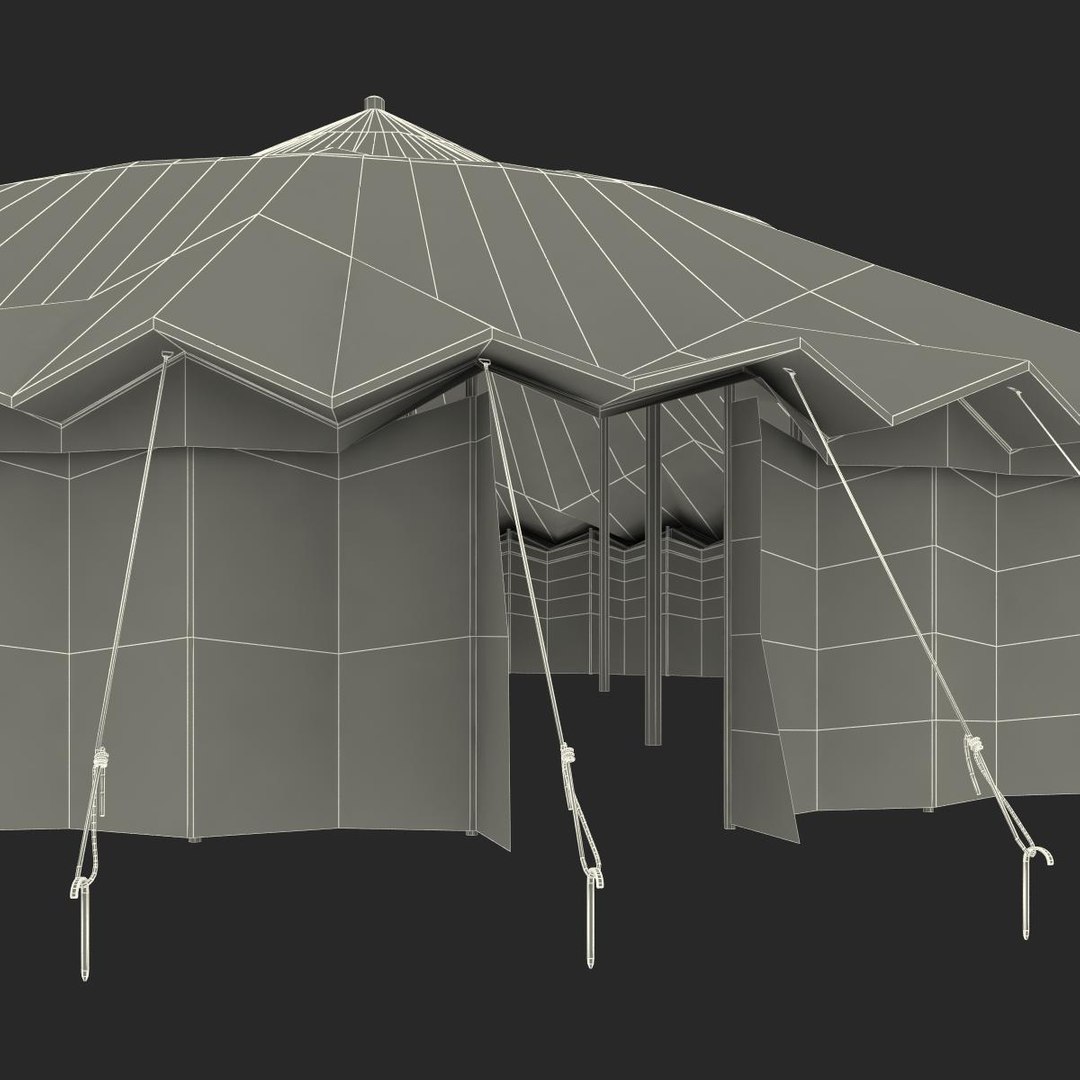 3d model party tent