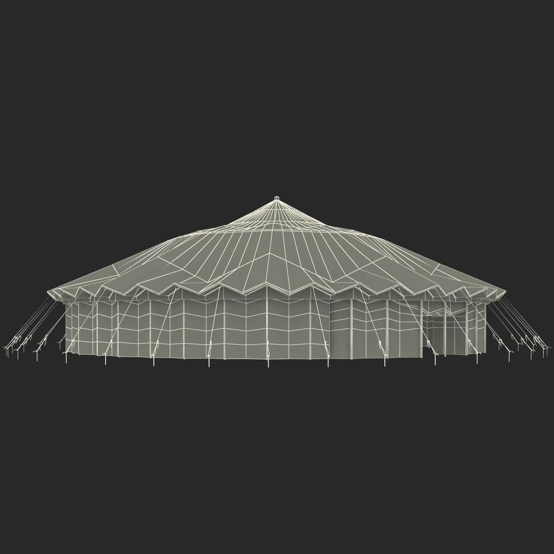 3d model party tent