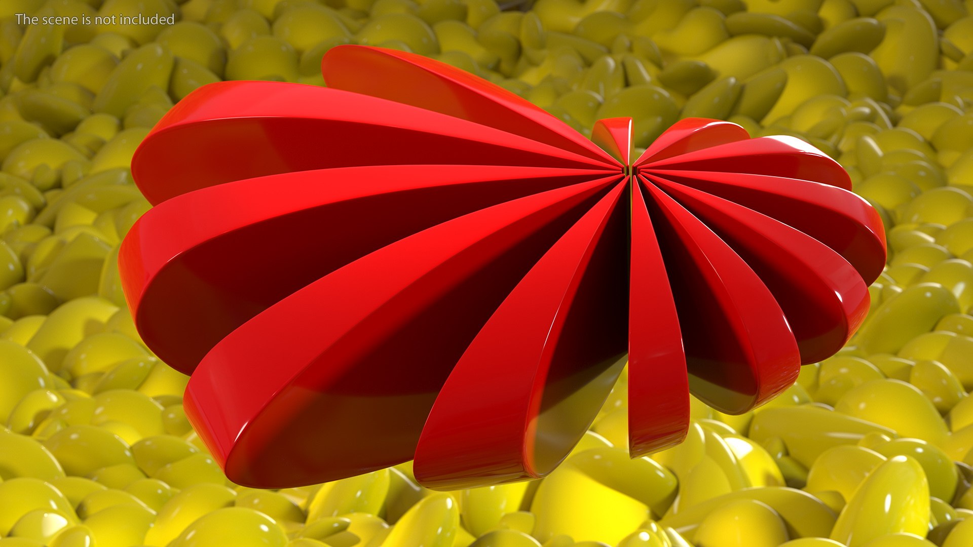 3D Model Red Heart Sections Emoji - TurboSquid 1799374