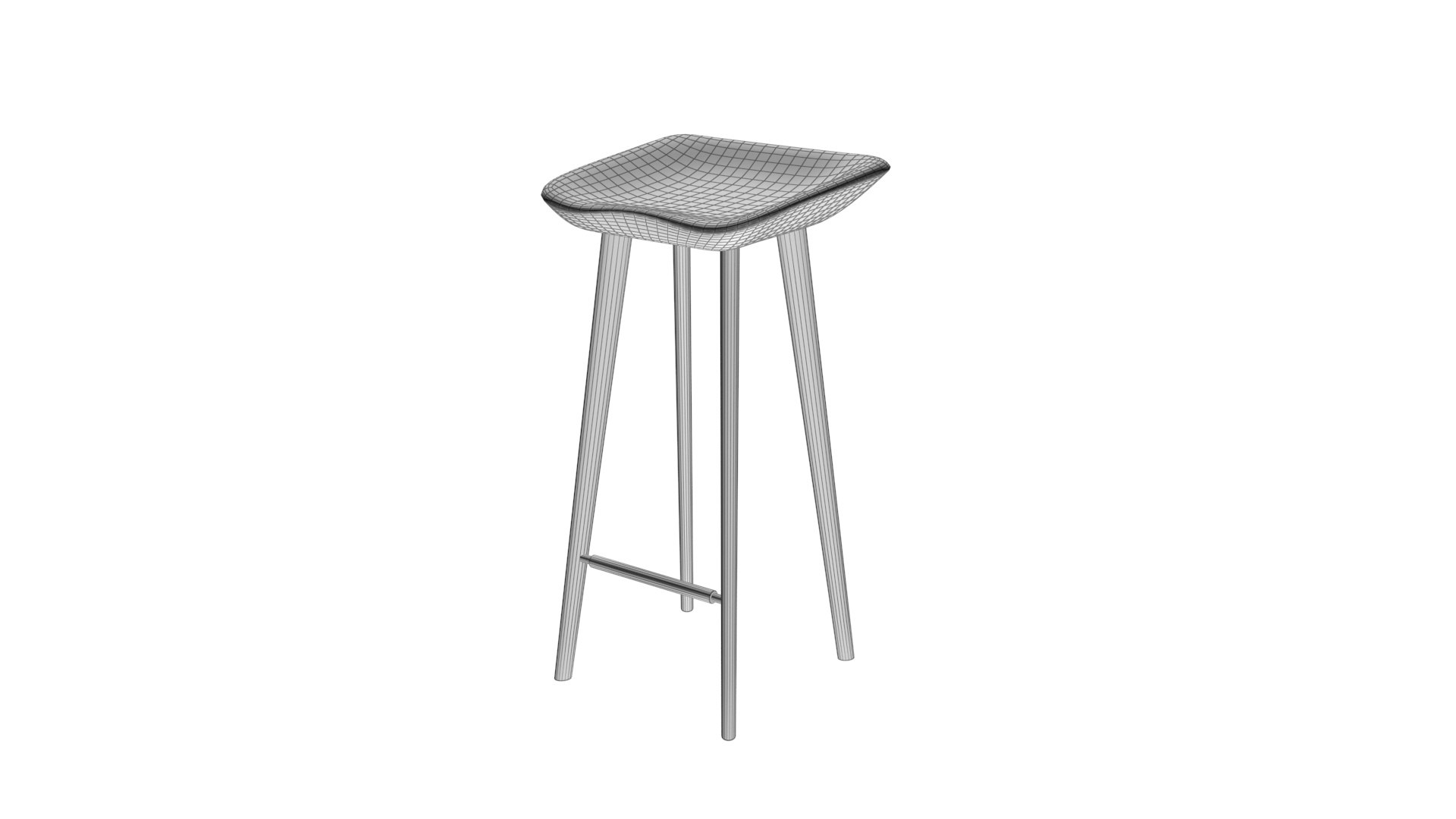 3d tractor barstool bar model