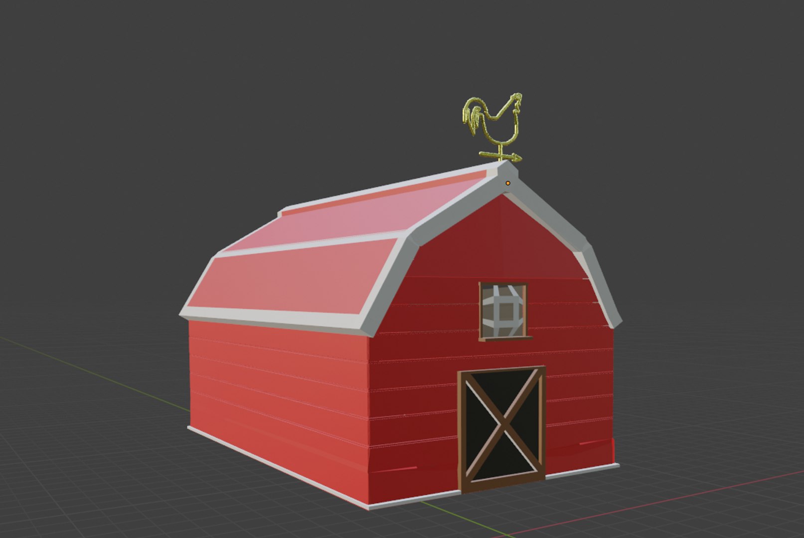 3D Barn Red American - TurboSquid 1541737