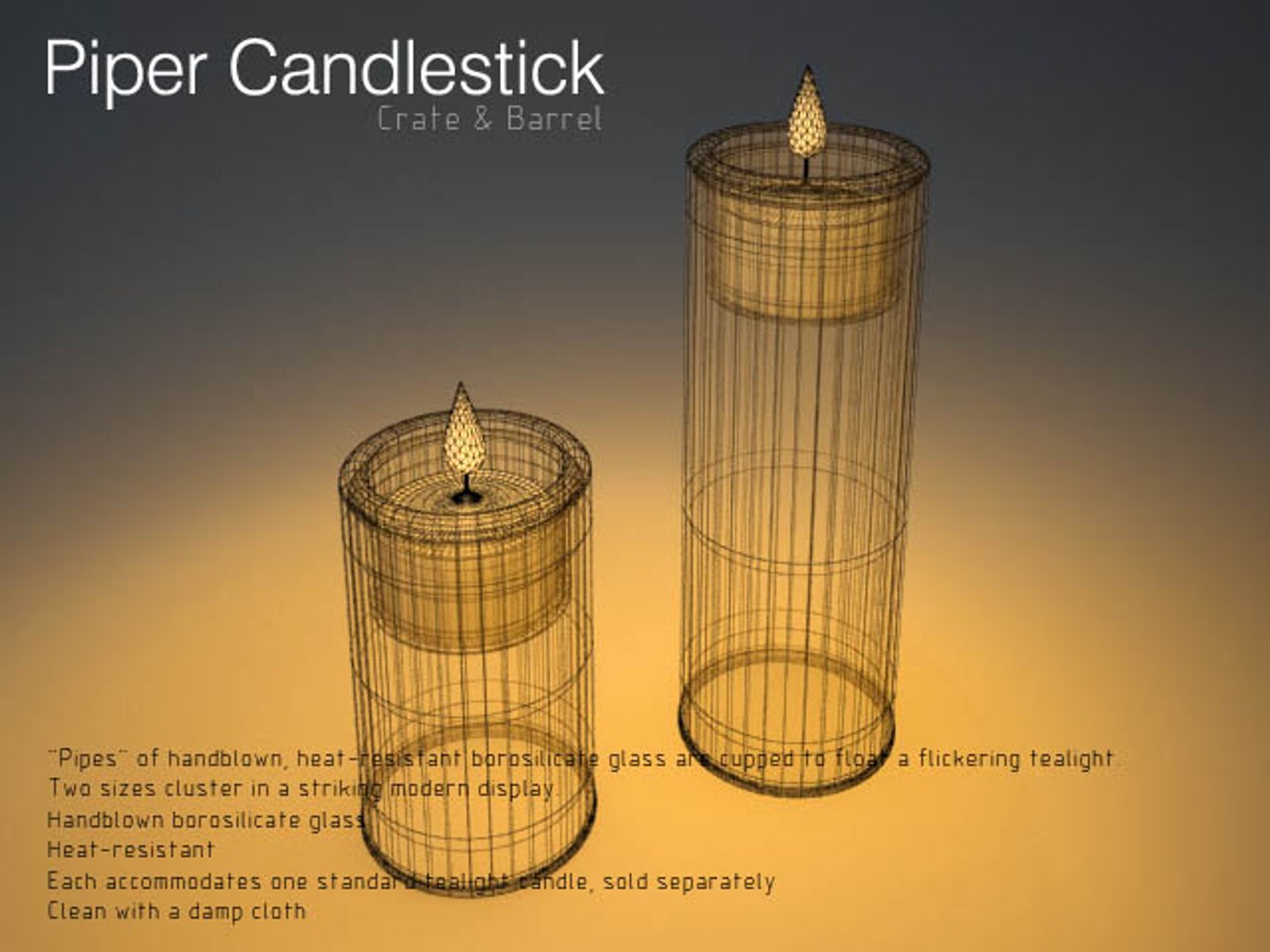 Maya Candle Candleholder Piper