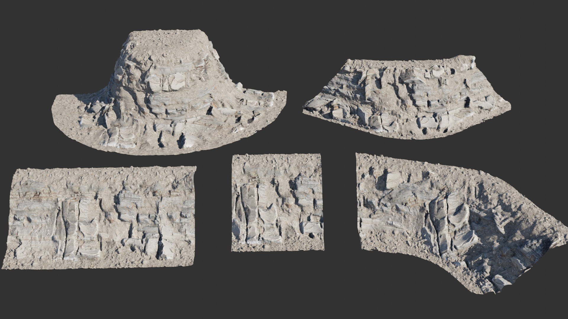 Rock cliffs 02 3D model - TurboSquid 1972214