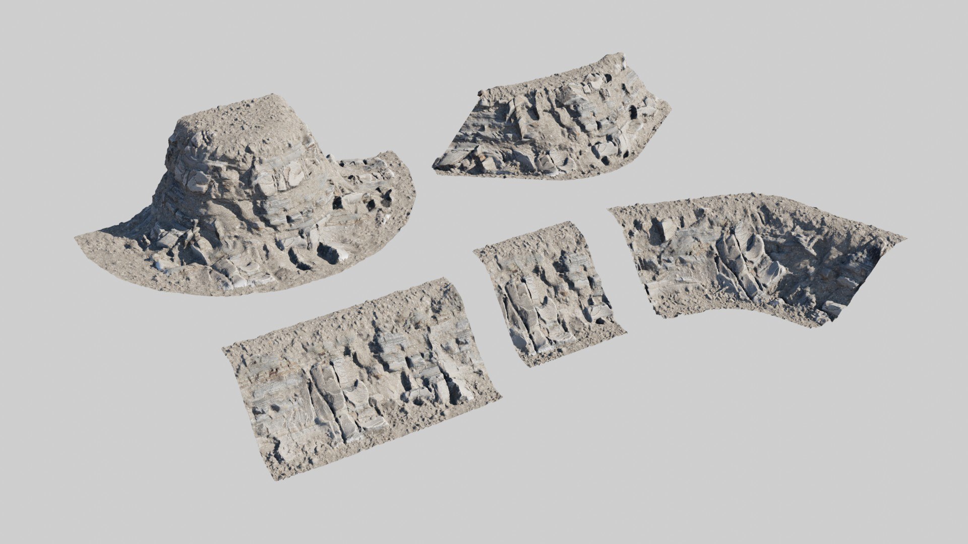 Rock cliffs 02 3D model - TurboSquid 1972214