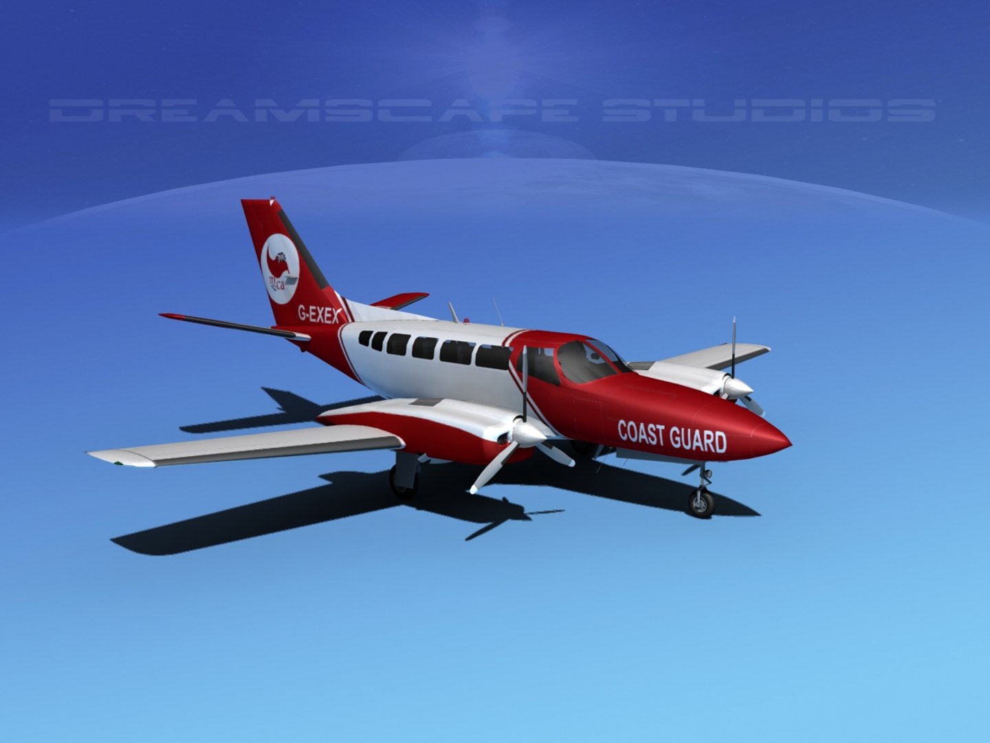 3d Dwg Propellers Cessna 404 Titan