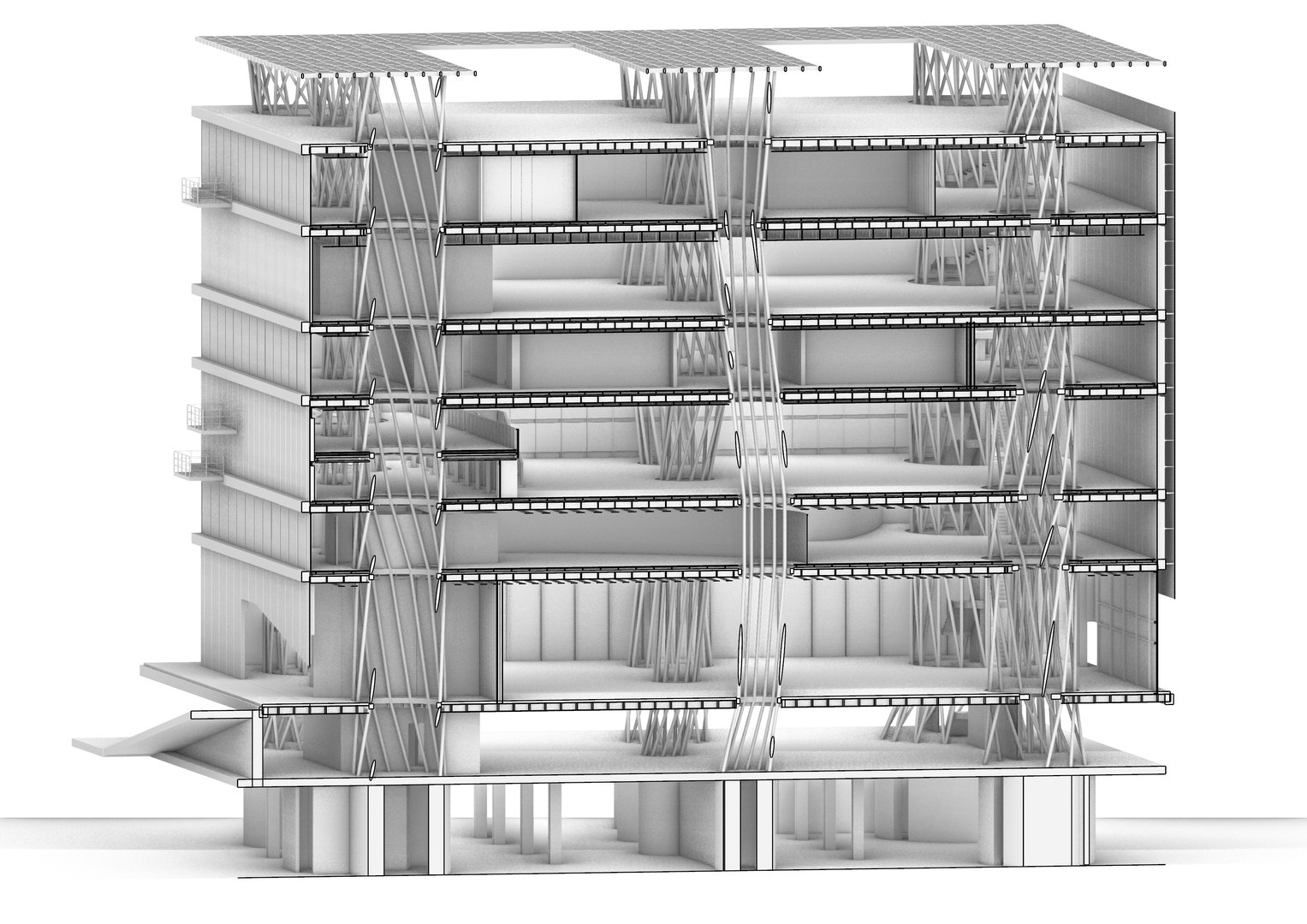 3D Sendai Mediatheque Model - TurboSquid 2076549