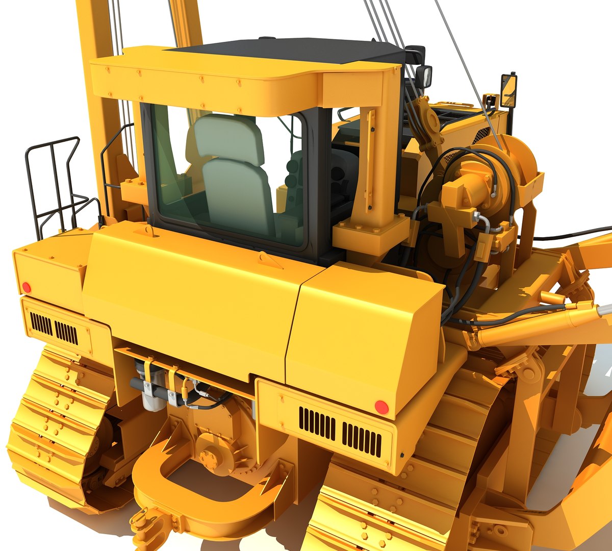 Pipelayer pipe layer 3D model - TurboSquid 1288512