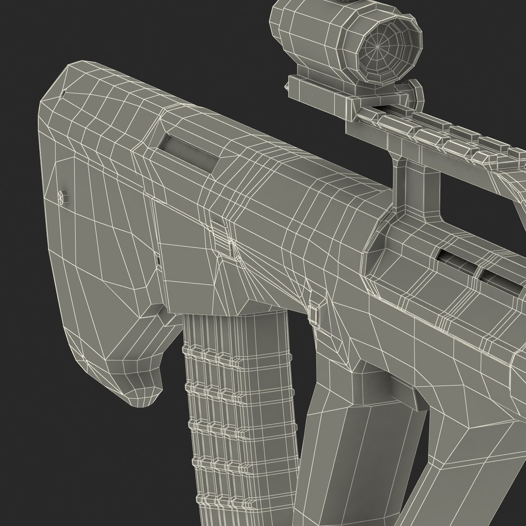 3ds max steyr aug a2 acog