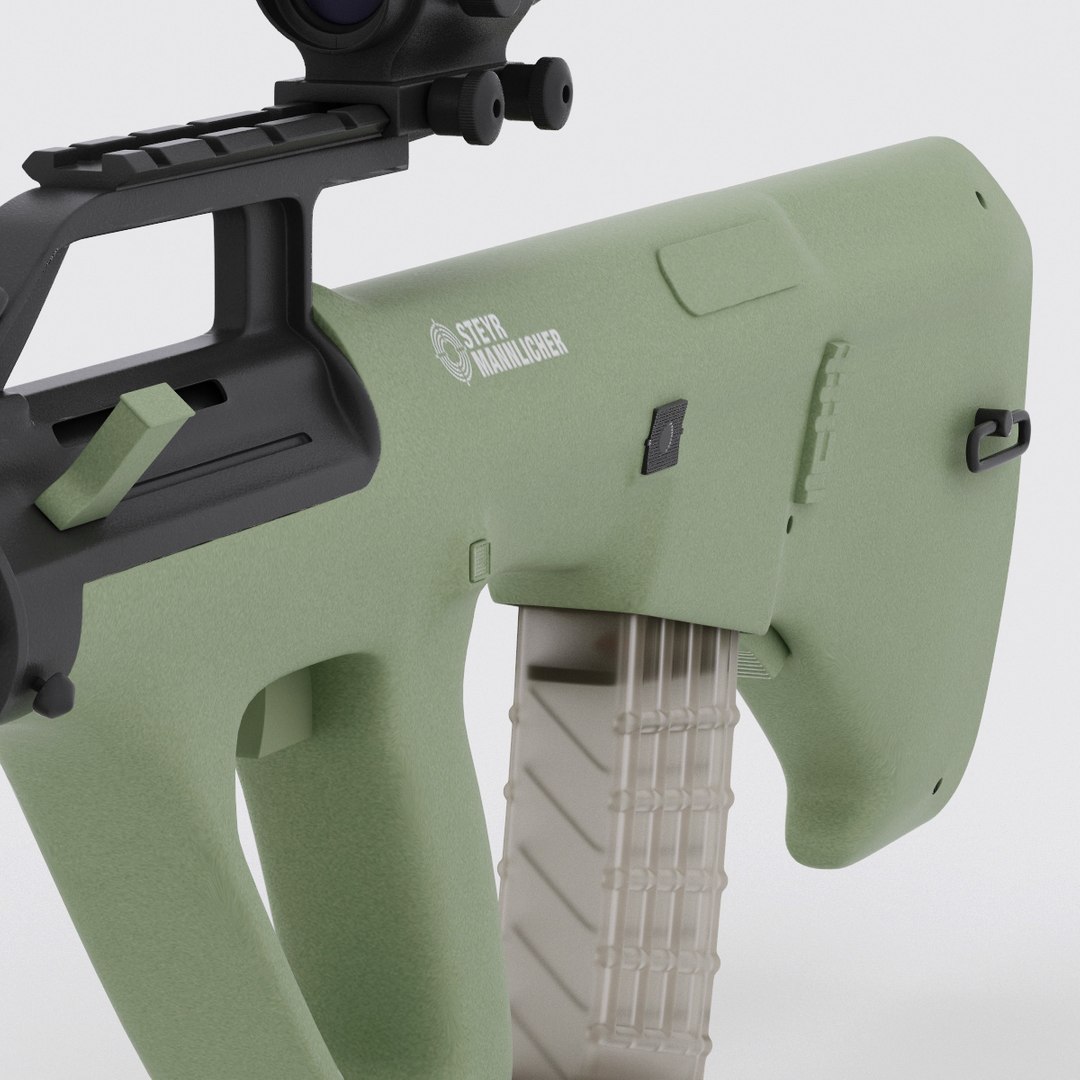 3ds Max Steyr Aug A2 Acog