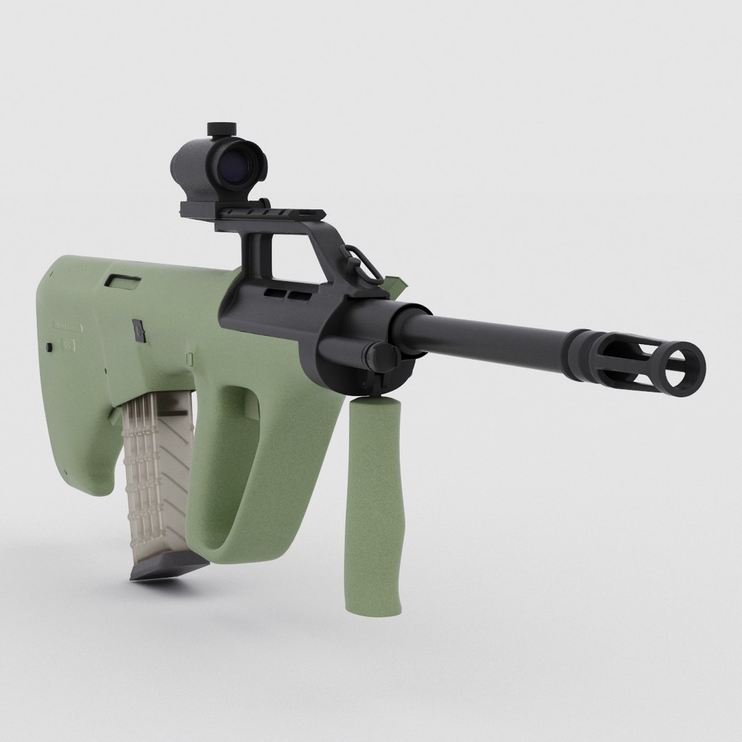 3ds Max Steyr Aug A2 Acog