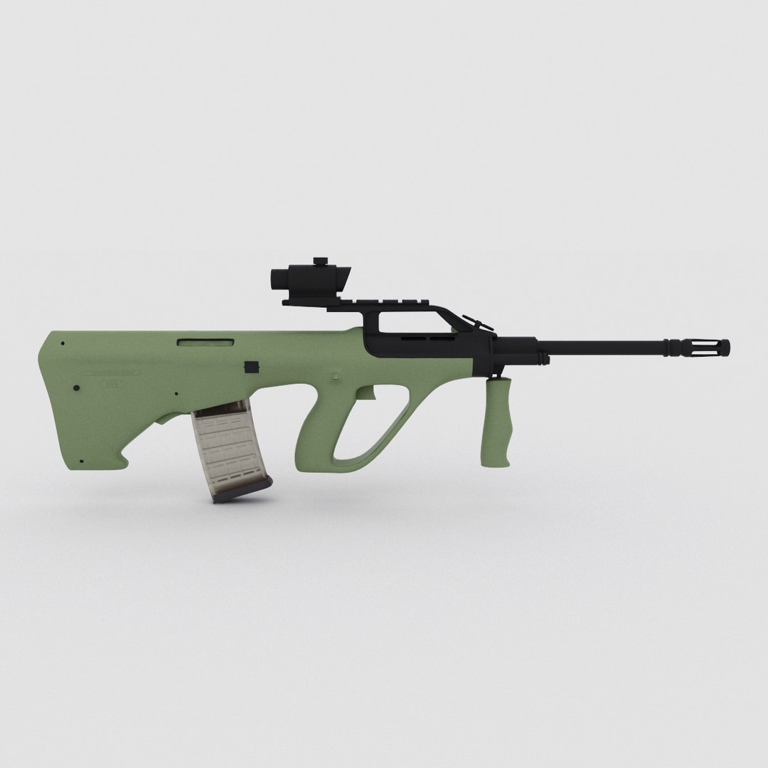 3ds Max Steyr Aug A2 Acog