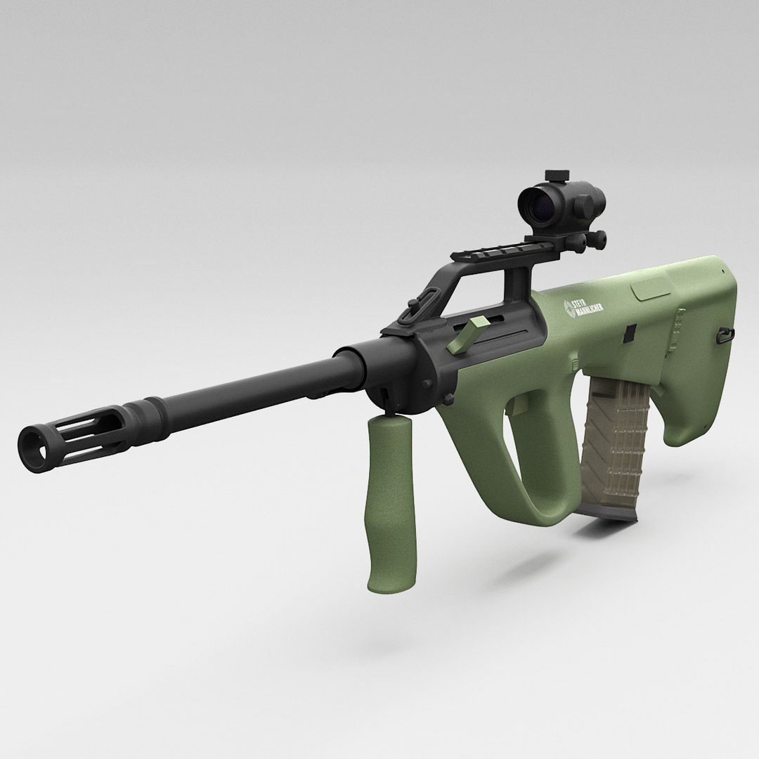 3ds Max Steyr Aug A2 Acog