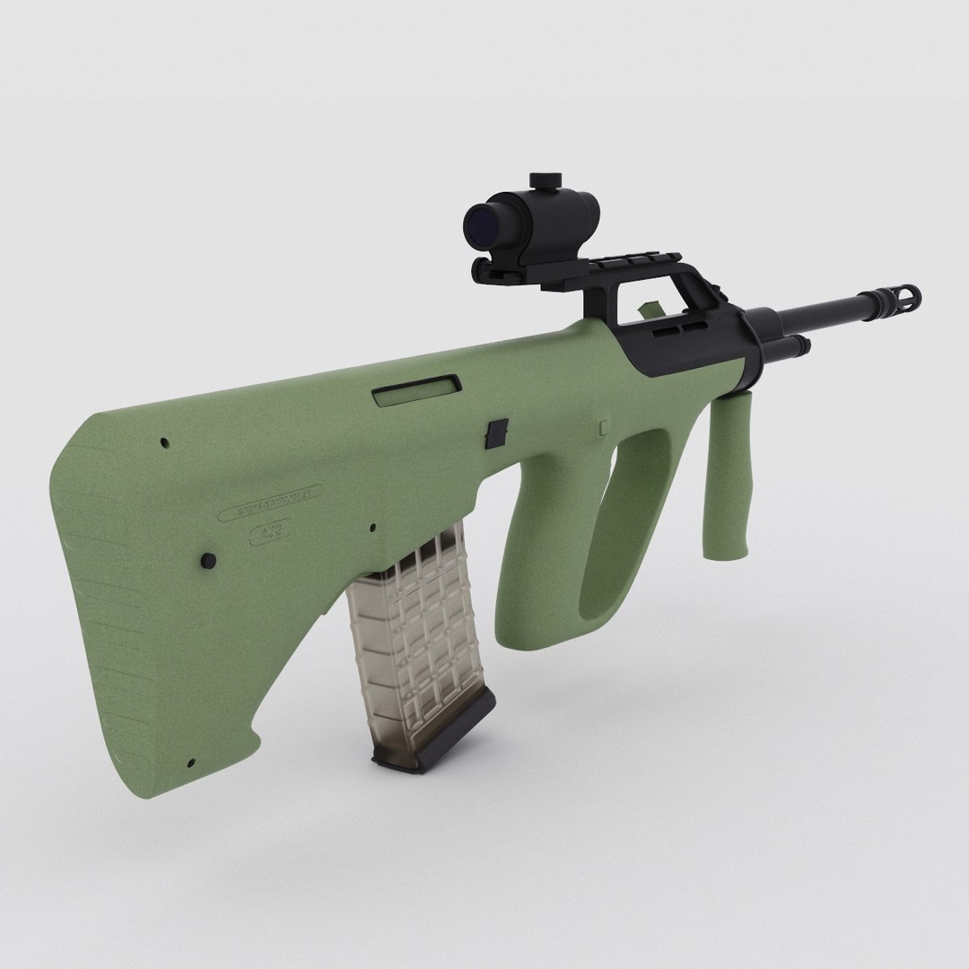 3ds Max Steyr Aug A2 Acog