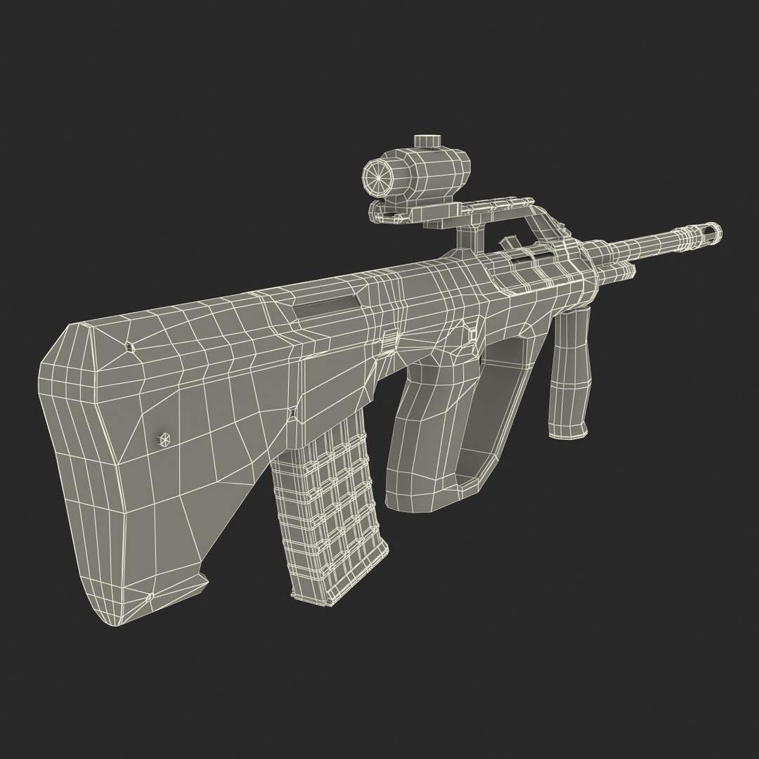 3ds max steyr aug a2 acog