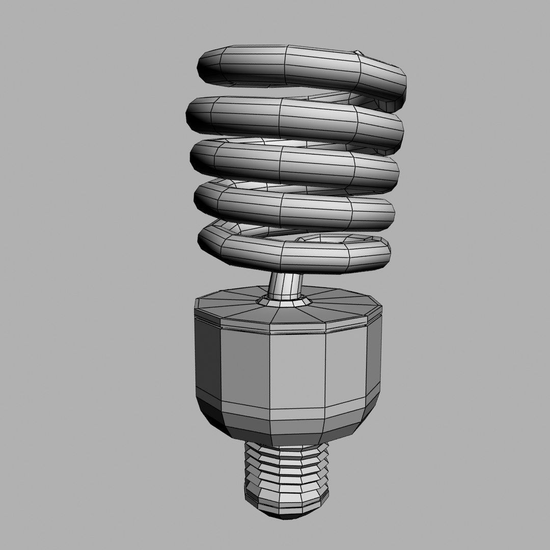 spiral bulb 3d max