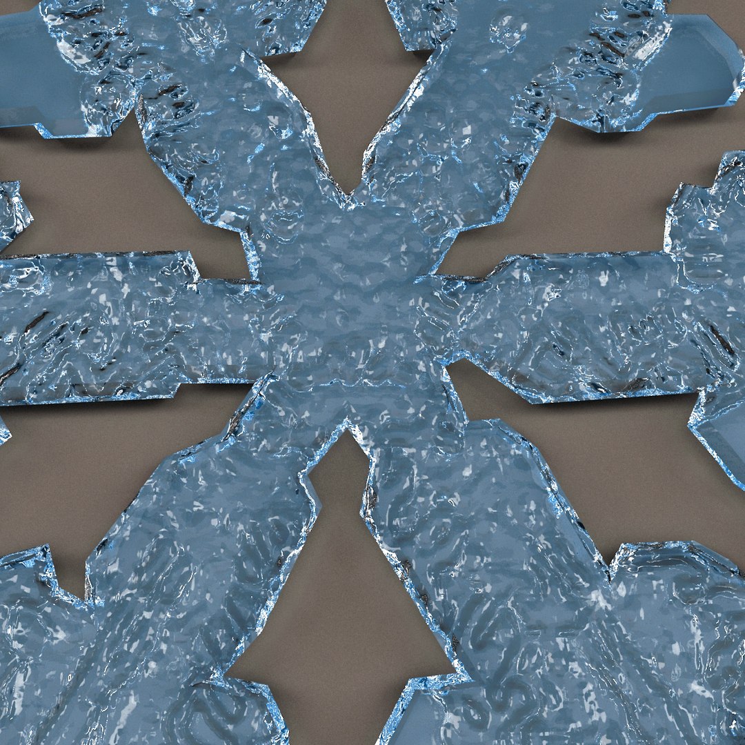 3d Snowflake V2 Model