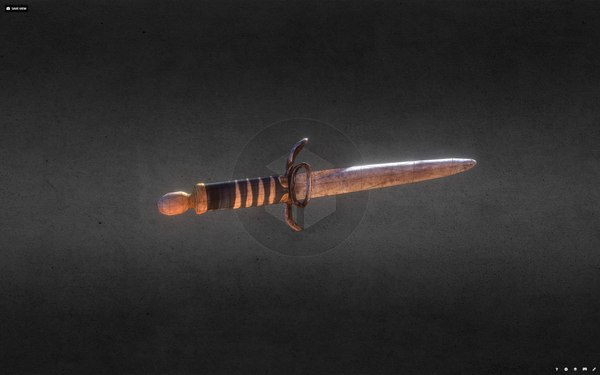 Free 3D old rusty dagger - TurboSquid 1293085
