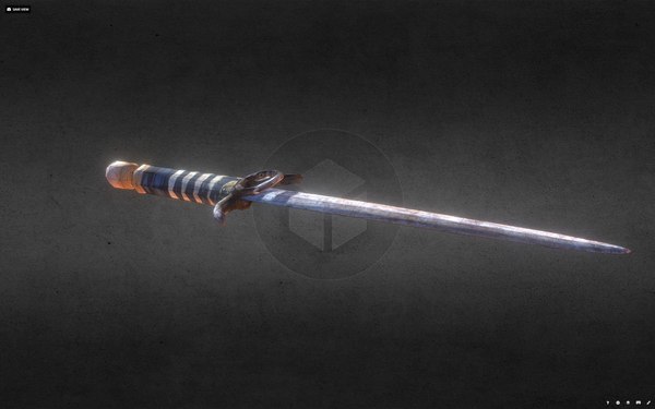 Free 3D old rusty dagger - TurboSquid 1293085