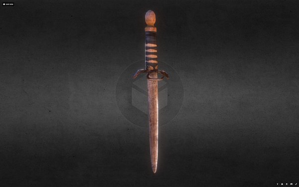 Free 3D old rusty dagger - TurboSquid 1293085