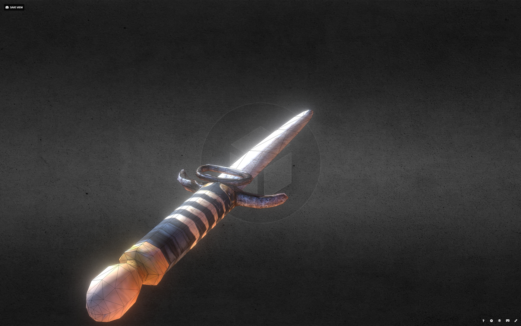 Free 3D old rusty dagger - TurboSquid 1293085