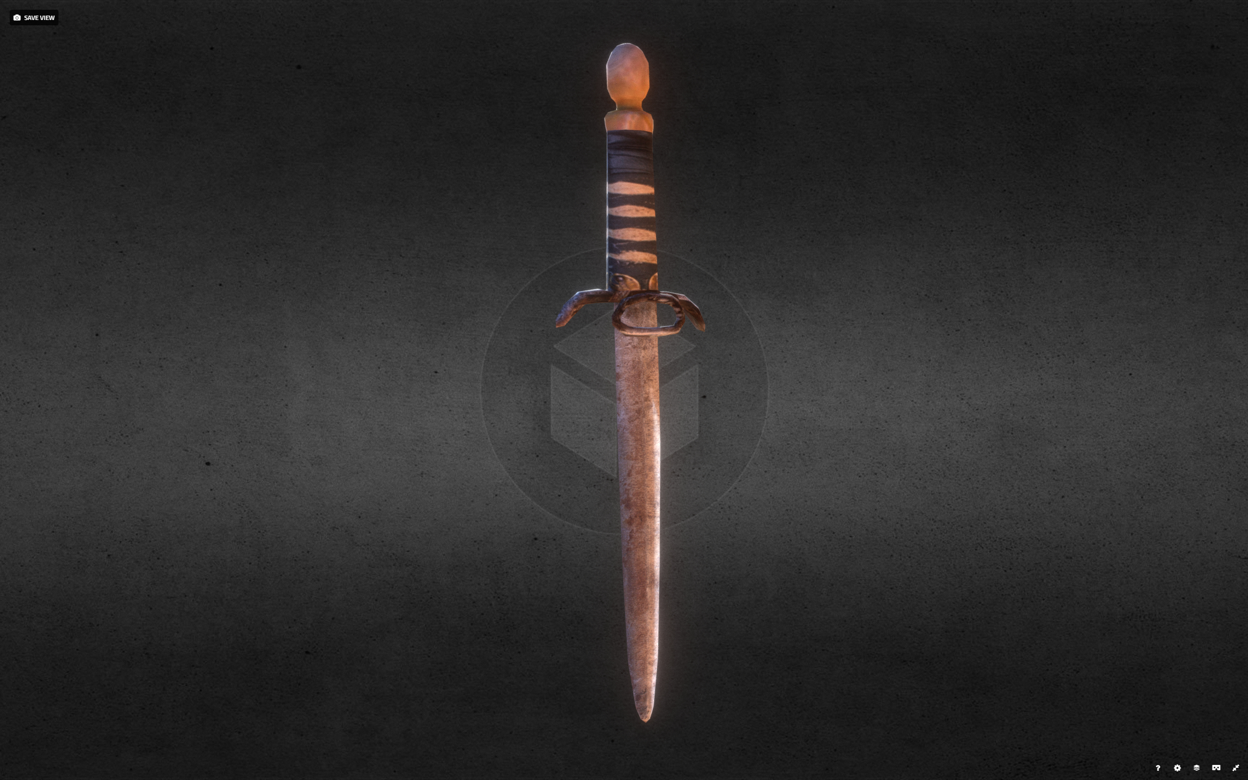 Free 3D old rusty dagger - TurboSquid 1293085