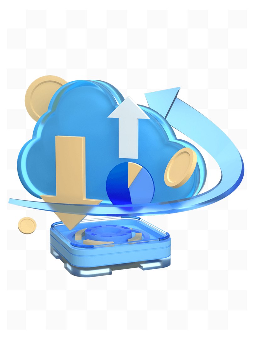 3D Effect Financial 3D - TurboSquid 2103985