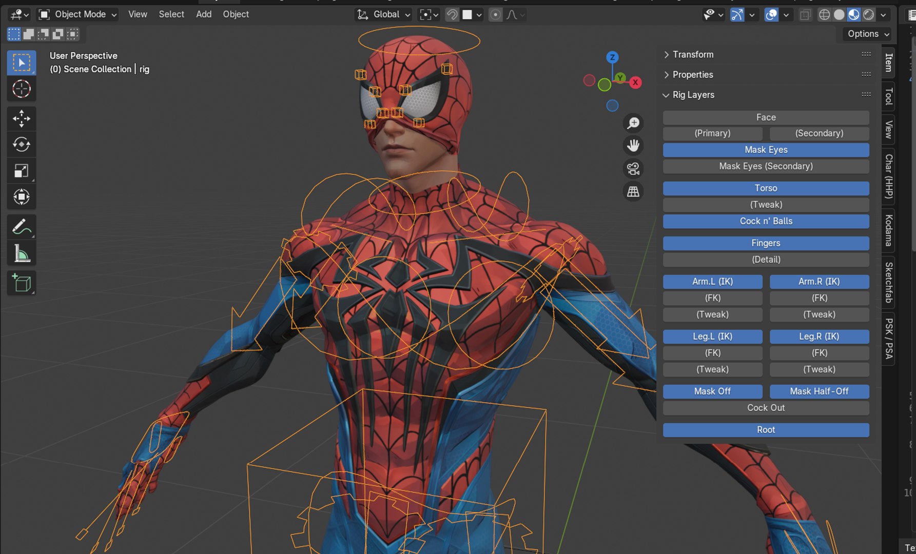 SpiderMan Stylized Rigged 3D Model - TurboSquid 2335186