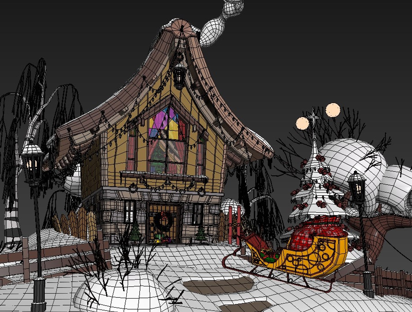 3D Winter Scene Model - TurboSquid 1511828