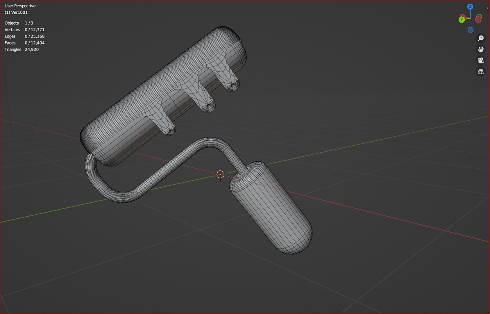 3D Paint Roller Icon Model - TurboSquid 2045342