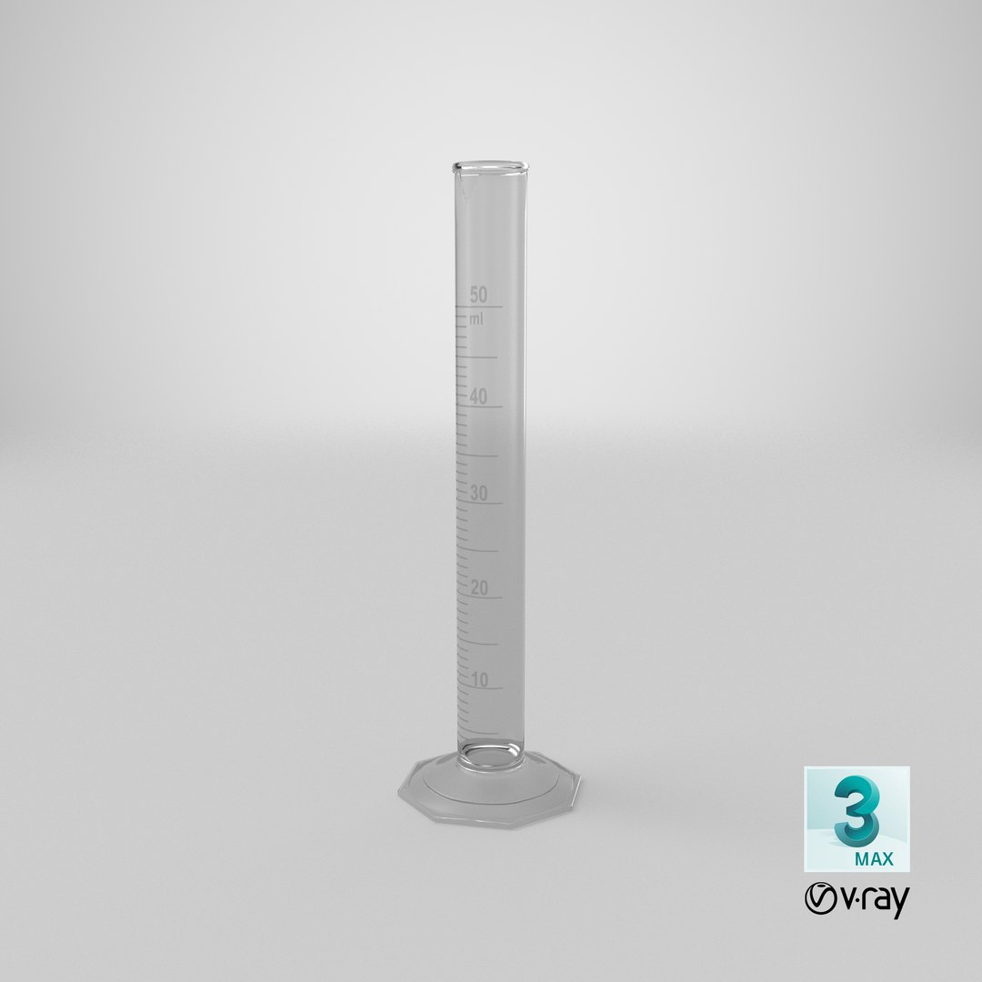 Graduated Cylinder 50ml Model - TurboSquid 1984697